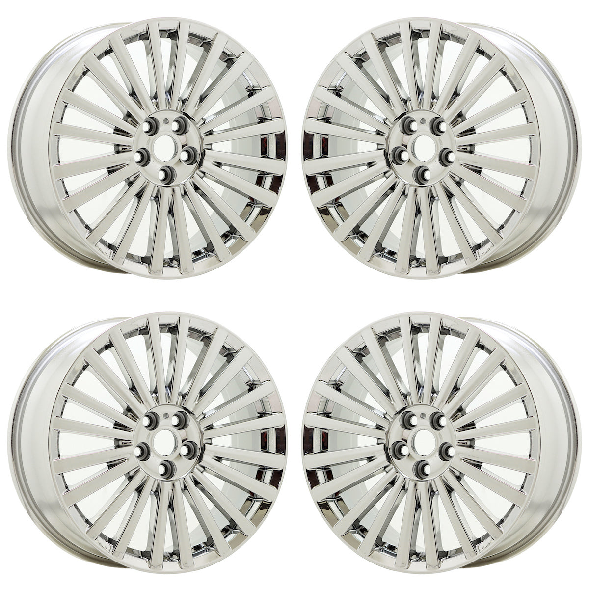 19" Lincoln MKZ Bright Chrome wheels rims Factory OEM 10131 EXCHANGE – The Wheel Exchange
