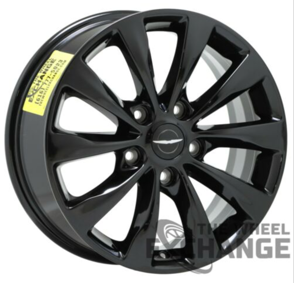 Chrysler Premium Factory OEM Wheels Rims Stock Replacement Chrome Black ...