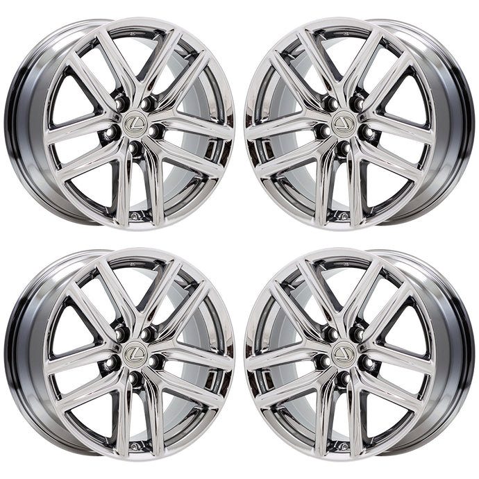 Lexus Premium Factory OEM Wheels Rims Stock Replacement Chrome Black ...