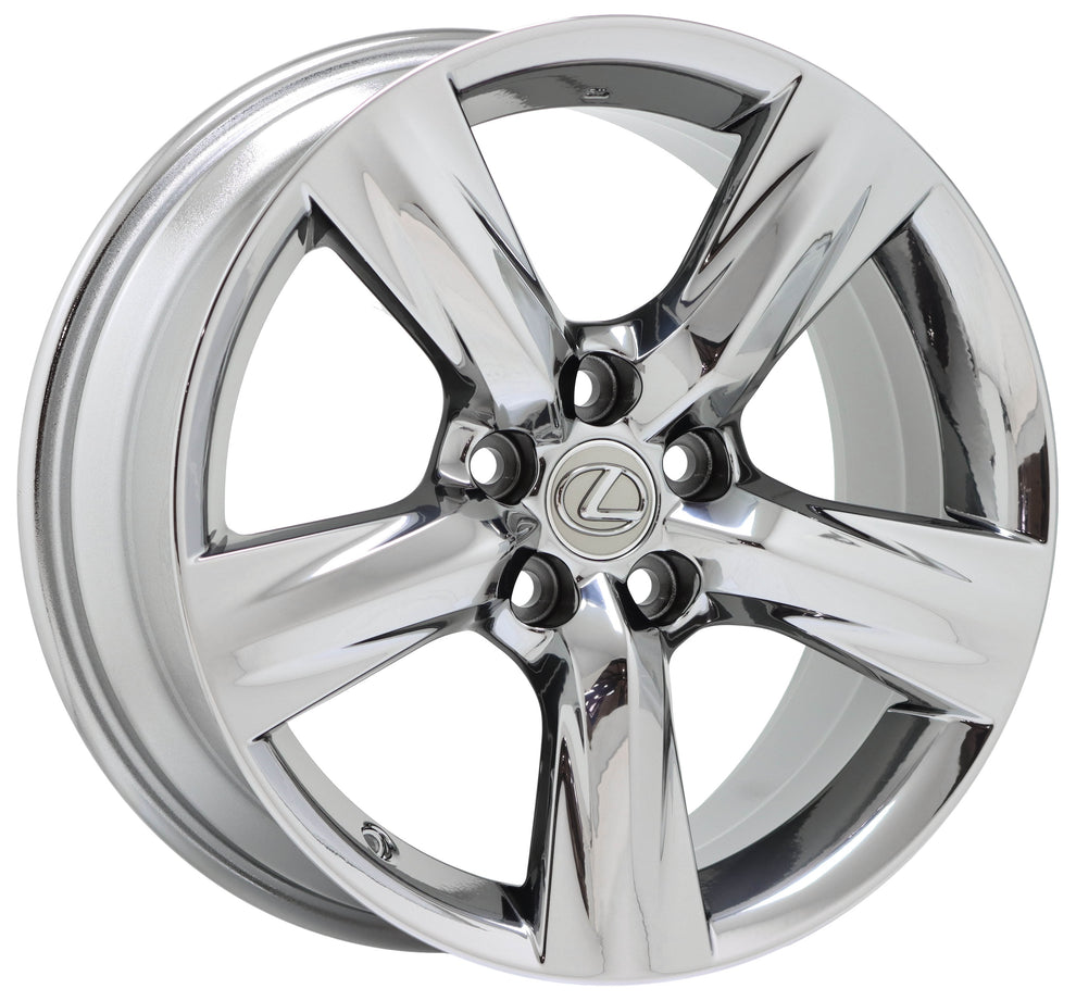 18" Lexus IS250 IS350 Bright Chrome wheels rims Factory set 74290 7429 ...