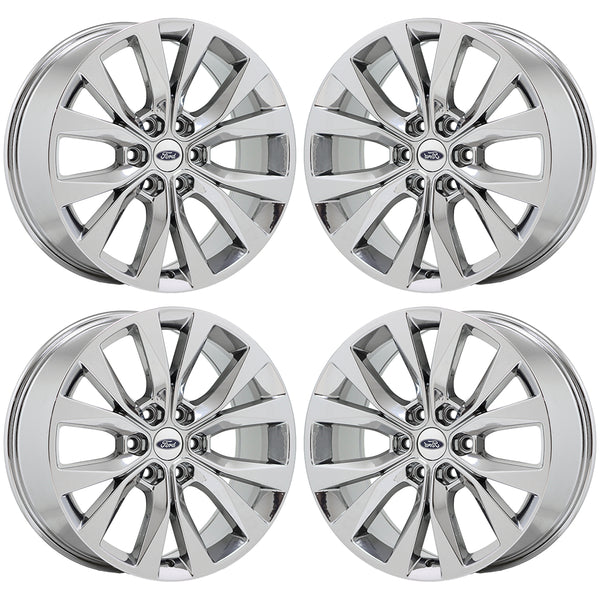 20" Ford F150 Truck Bright Chrome wheels rims Factory OEM set 10003 EX ...