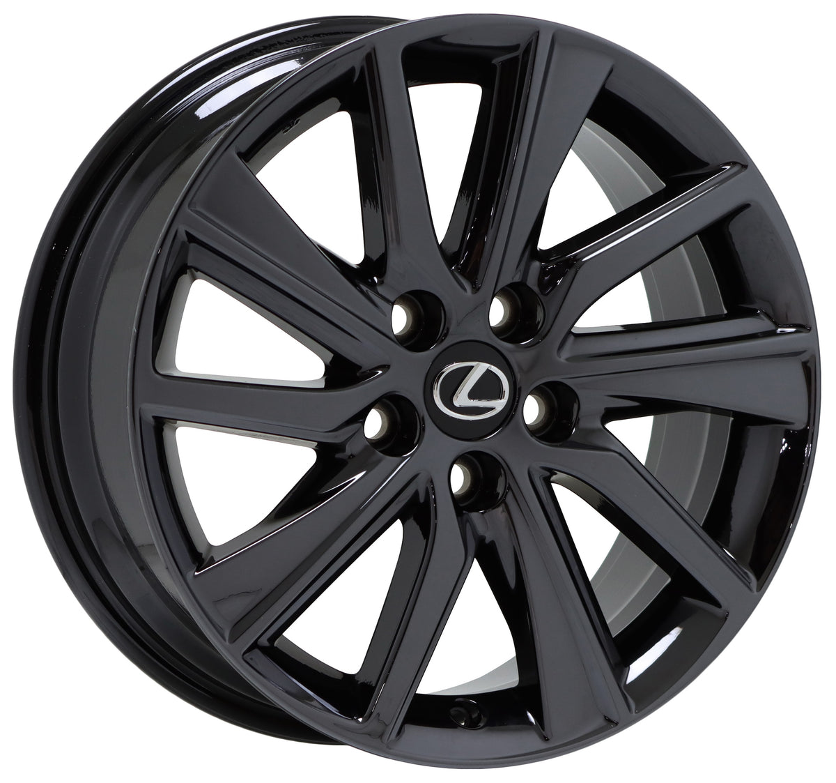 EXCHANGE 17" Lexus ES300 ES350 Black Chrome wheels rims Factory OEM se ...