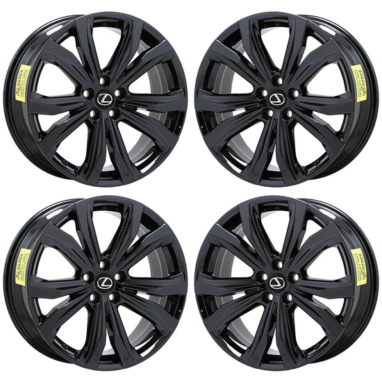 20" Lexus RX350 RX450 Black Chrome wheels rims Factory OEM set 4 74338 ...