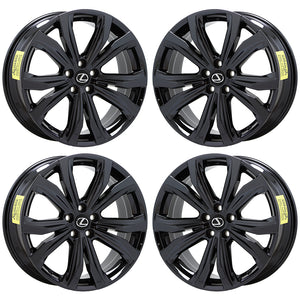 20" Lexus RX350 RX450 Black Chrome wheels rims Factory OEM set 4 74338 ...
