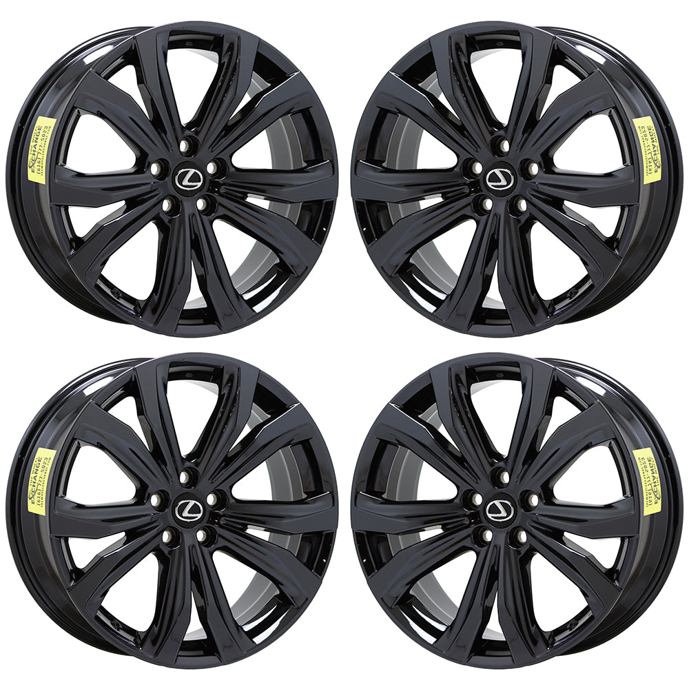 20" Lexus RX350 RX450 Black Chrome wheels rims Factory OEM set 4 74338 ...