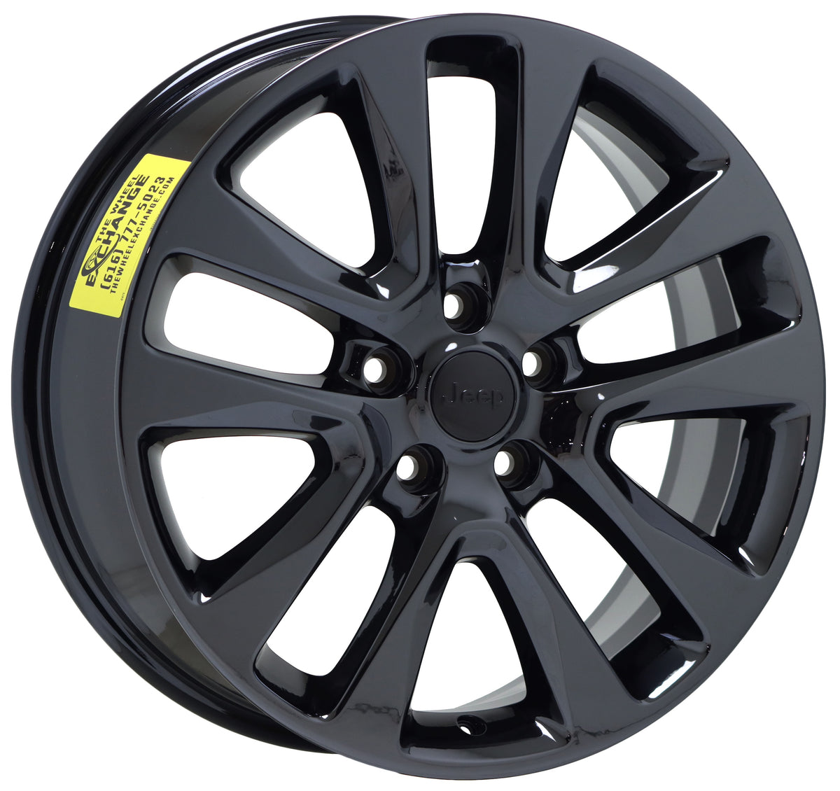 20" Jeep Grand Cherokee Black Chrome wheels rims OEM set 9157 9168 EXC ...