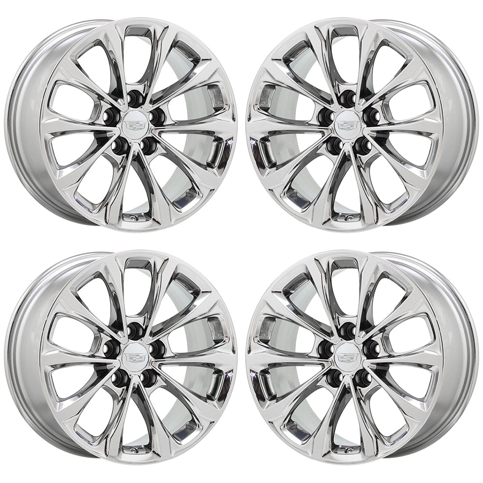 18" Cadillac CT5 Bright Chrome wheels rims Factory OEM set 4837 EXCHAN ...