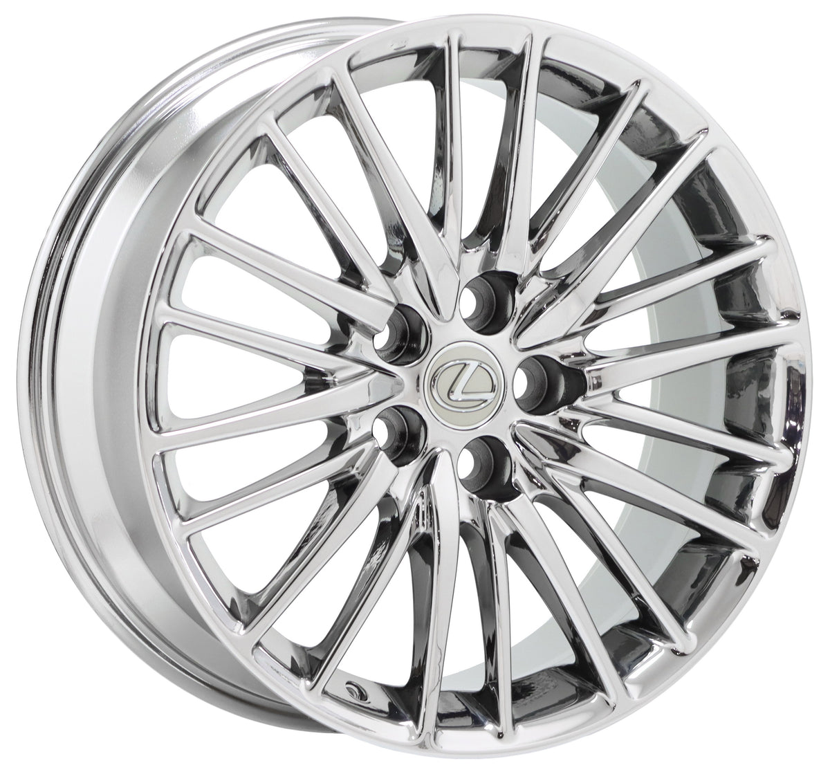 19" Lexus LS460 PVD Chrome Wheels Rims Factory OEM Set 74222 EXCHANGE ...