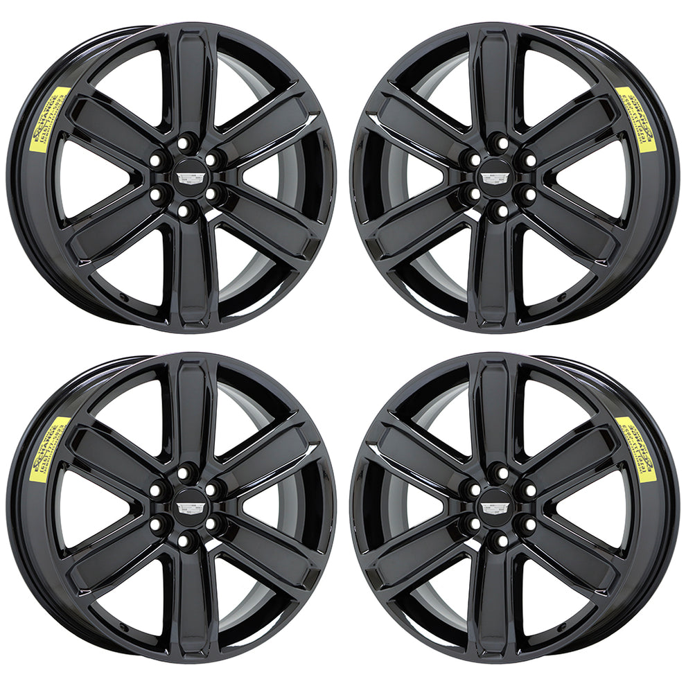 20" Cadillac SRX XT5 XT6 Black Chrome wheels rims Factory OEM set 4800 ...