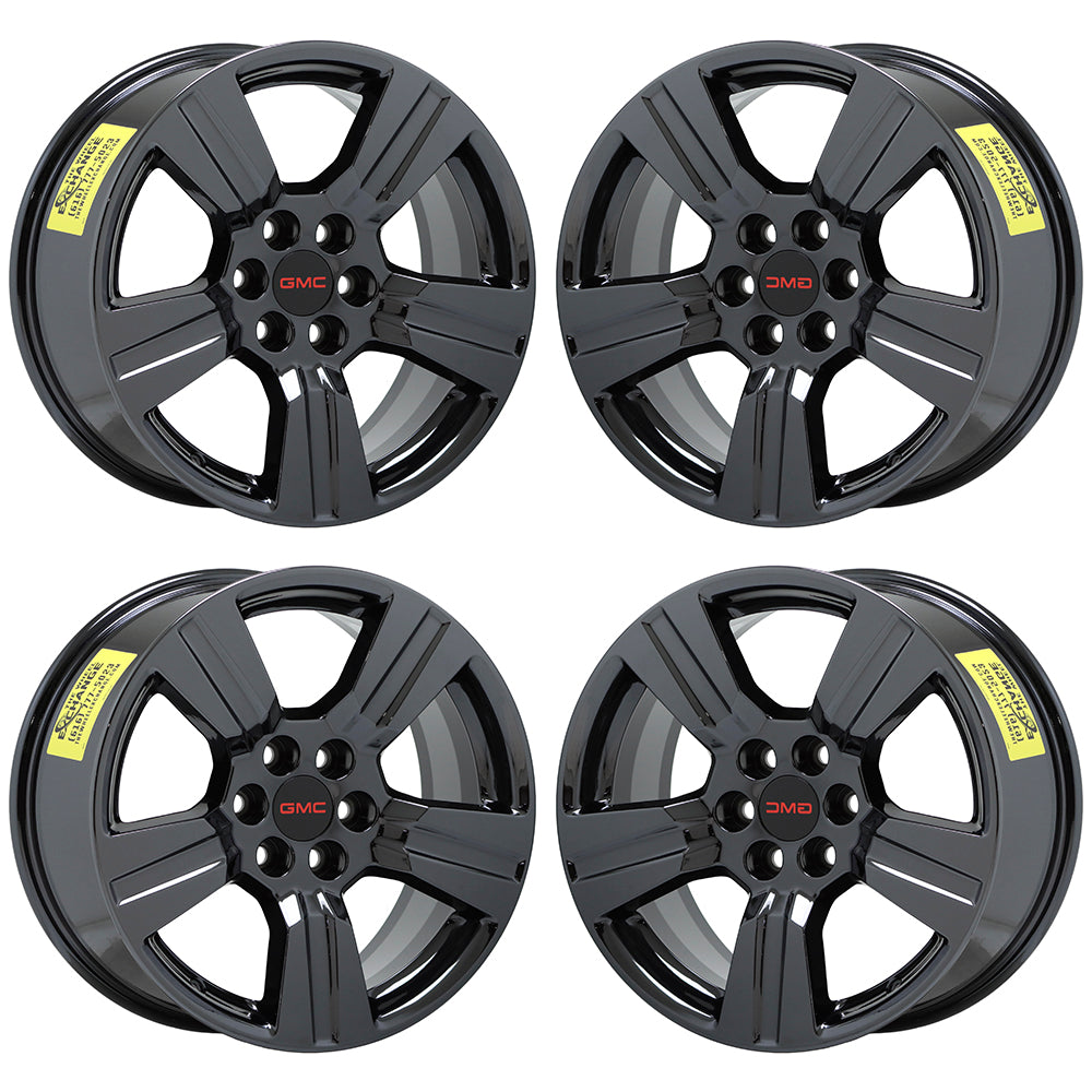 EXCHANGE 18" GMC Canyon Black Chrome wheels rims Factory OEM set 5673 ...