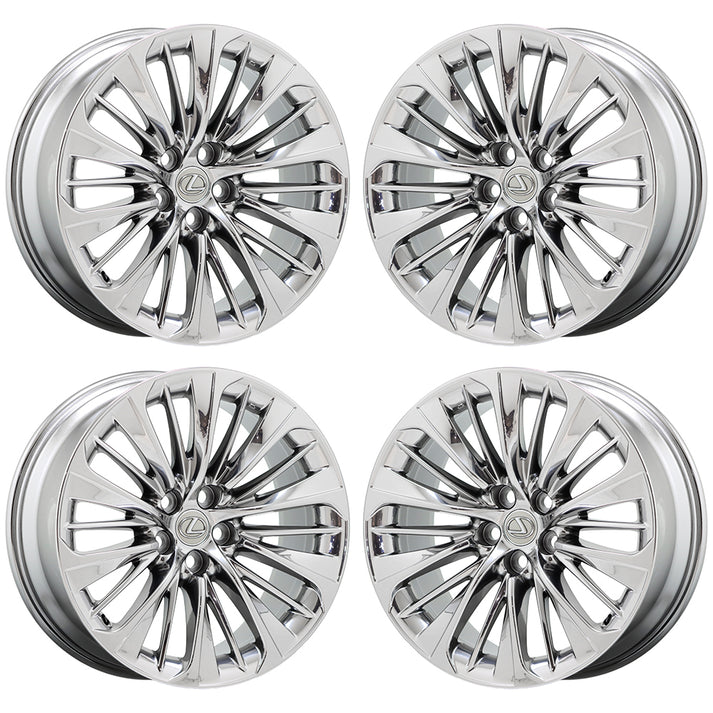 Lexus Premium Factory OEM Wheels Rims Stock Replacement Chrome Black ...