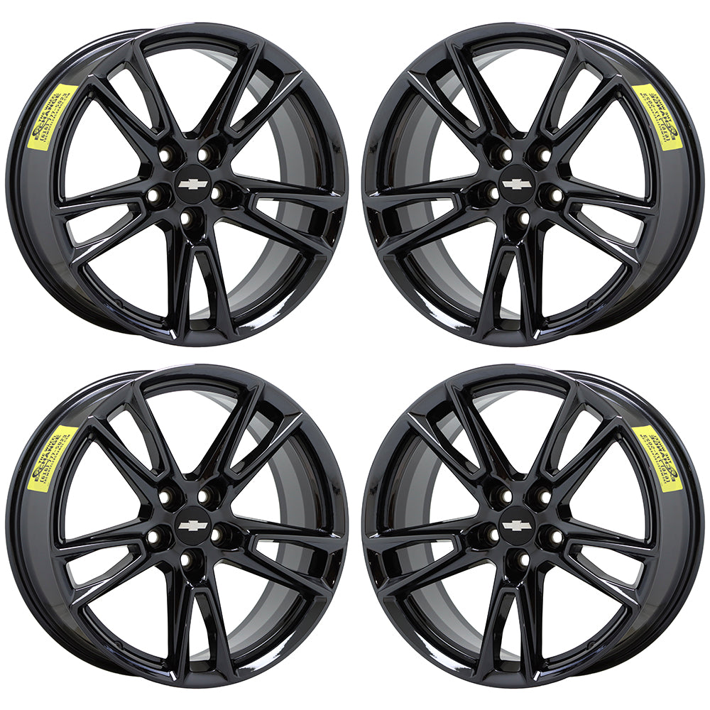 20" Chevrolet Camaro SS PVD Black Chrome wheels rims Factory 5872 5875 ...