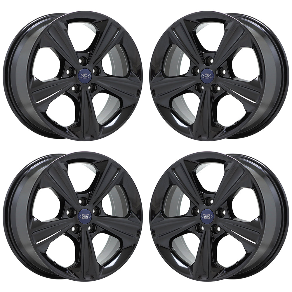 17" Ford Escape black wheels rims Factory OEM set 4 3943 – The Wheel ...
