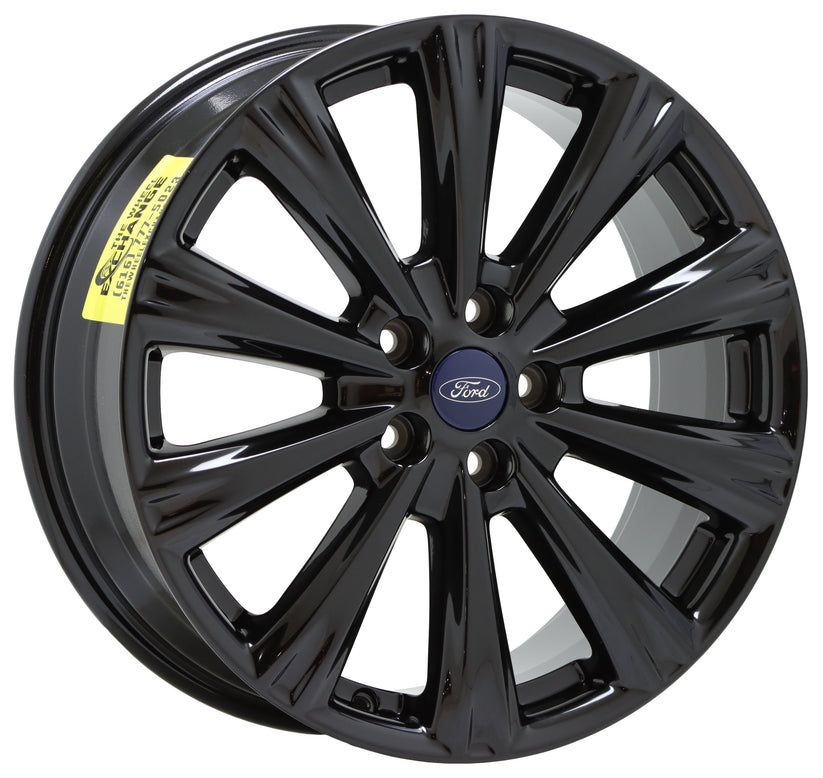18" Ford Escape Titanium Gloss Black wheels rims Factory OEM set 10110 ...