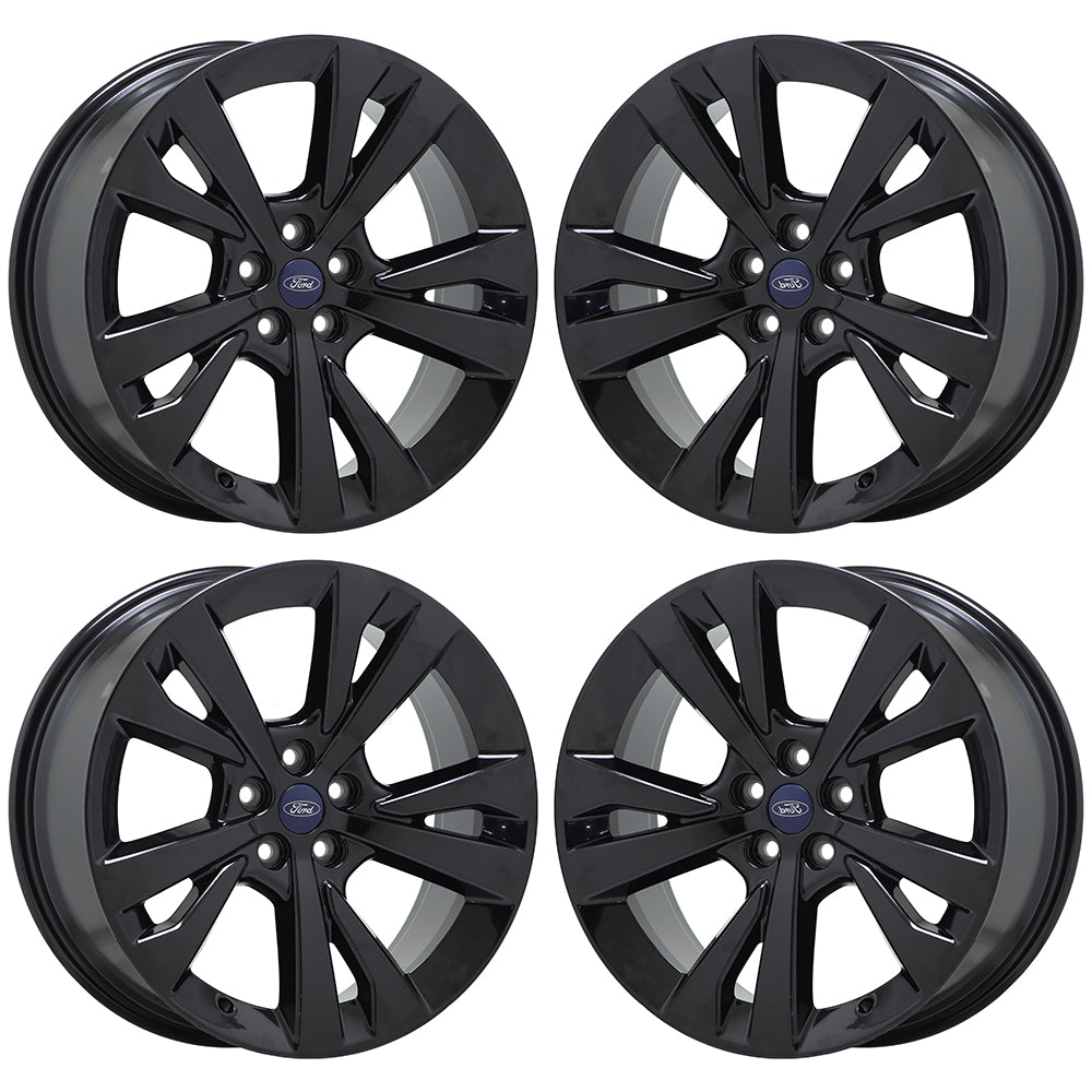20" Ford Explorer Sport Black wheels rims Factory OEM set 2020 2021 10 ...
