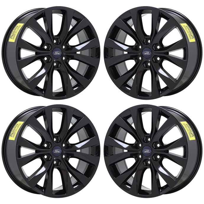 Ford Premium Factory OEM Wheels Rims Stock Replacement Chrome Black ...