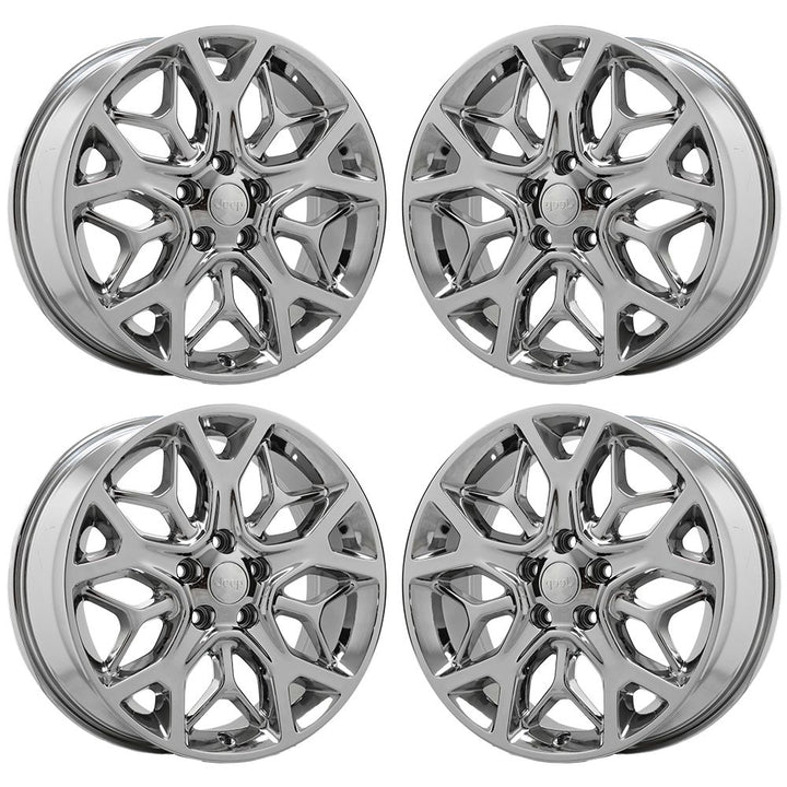 Jeep Premium Factory OEM Wheels Rims Stock Replacement Chrome Black ...