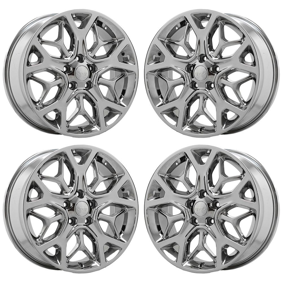 Jeep Premium Factory OEM Wheels Rims Stock Replacement Chrome Black ...