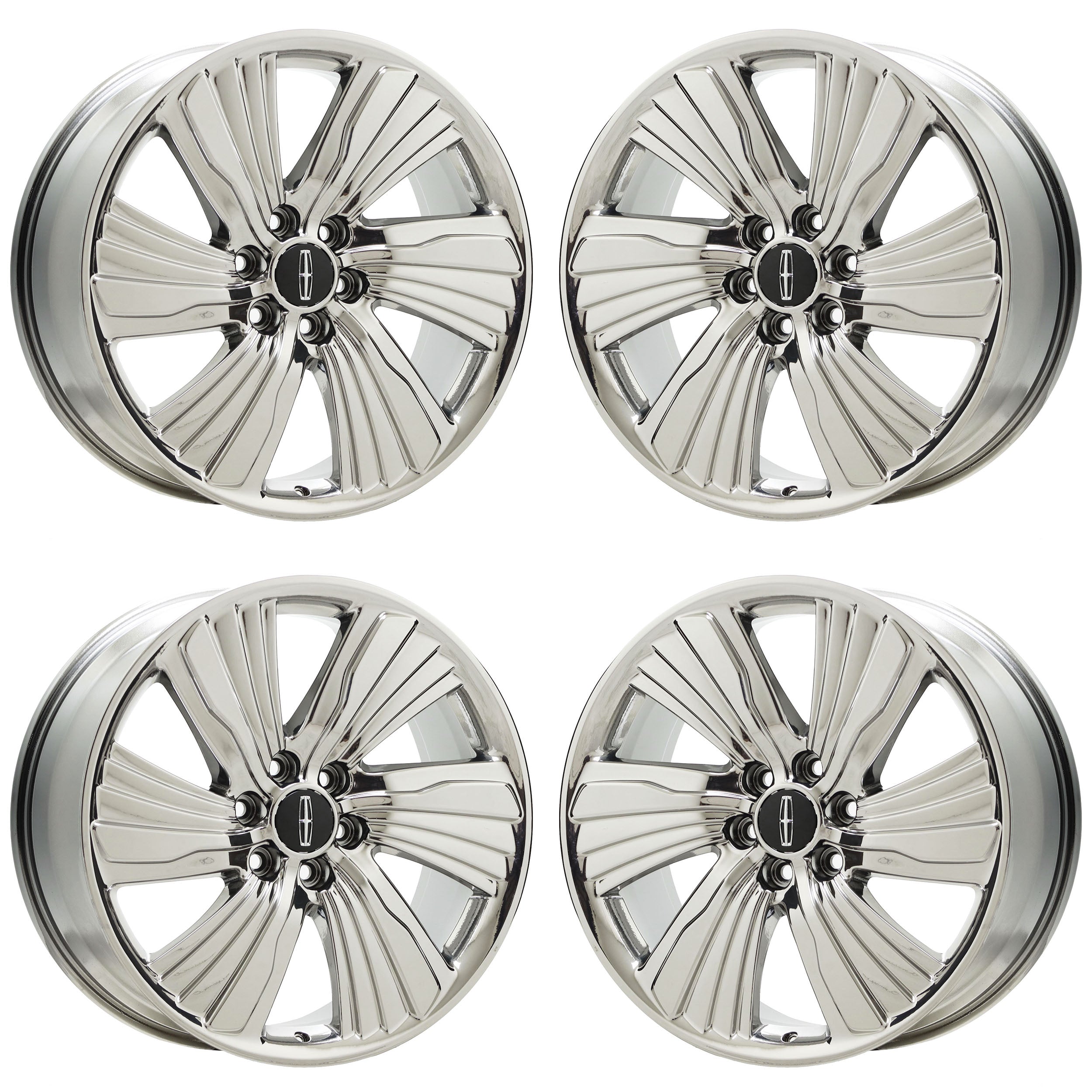 22" Lincoln Navigator Bright Chrome wheels rims Factory OEM set 10176 ...