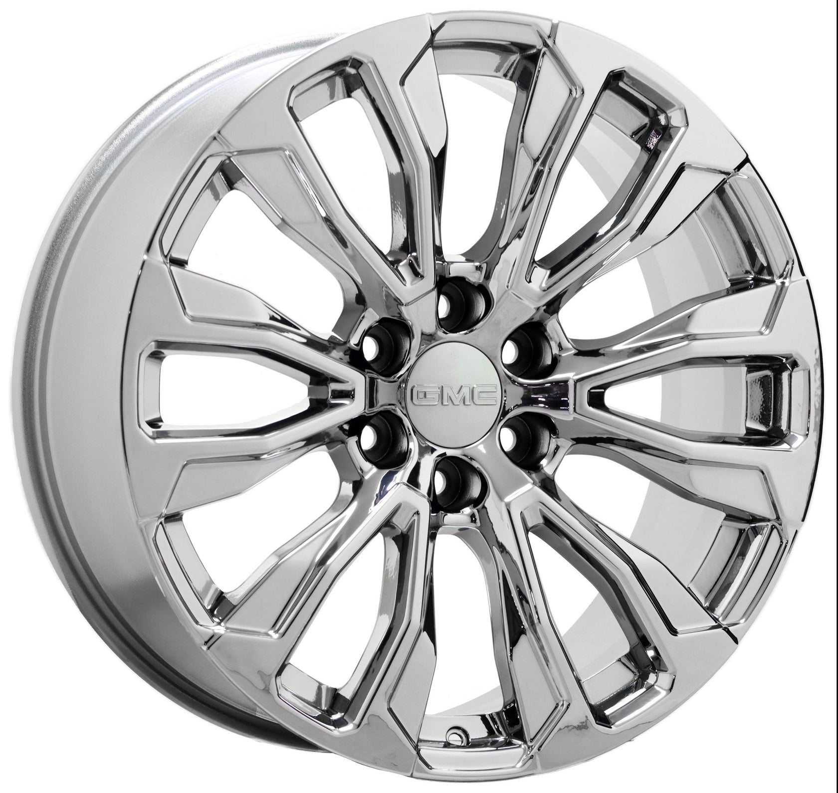 22" GMC Yukon Denali Bright Chrome wheels rims Factory OEM set 14025 E ...