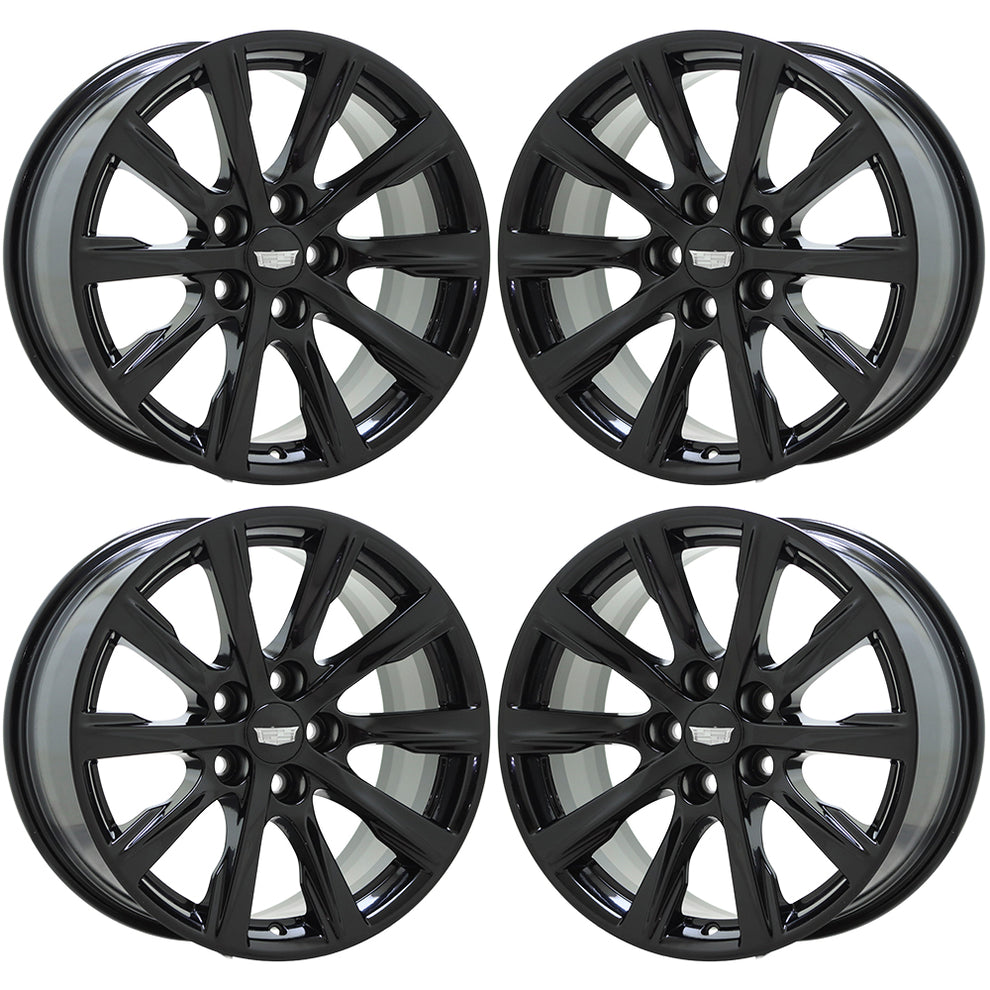 18" Cadillac CT5 Gloss Black wheels rims Factory OEM set 4836 EXCHANGE ...