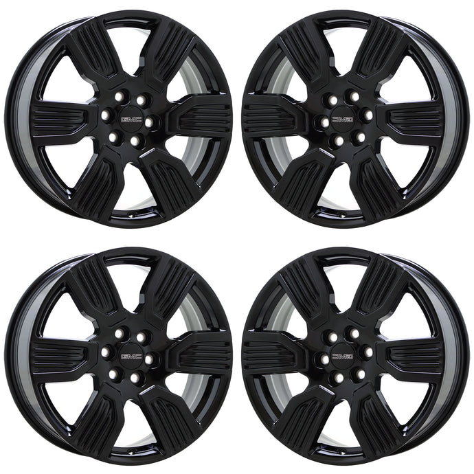 GMC Premium Factory OEM Wheels Rims Stock Replacement Chrome Black ...