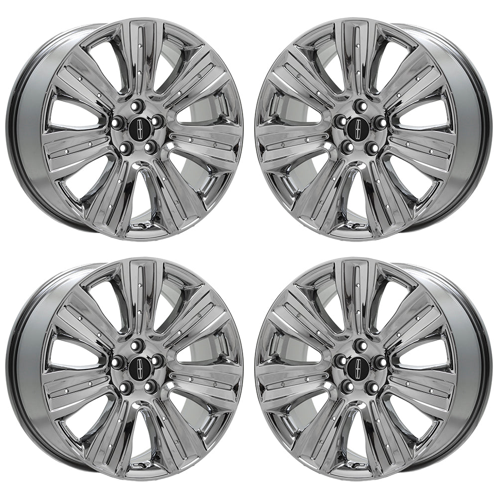 19" Lincoln MKC Bright Chrome wheels rims Factory OEM set 10021 EXCHAN ...