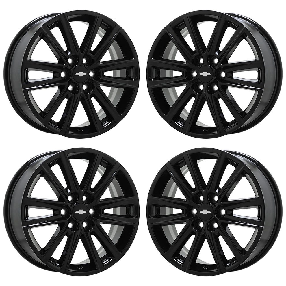18" Chevrolet Traverse Gloss Black wheels rims OEM set 4 14066 EXCHANG ...