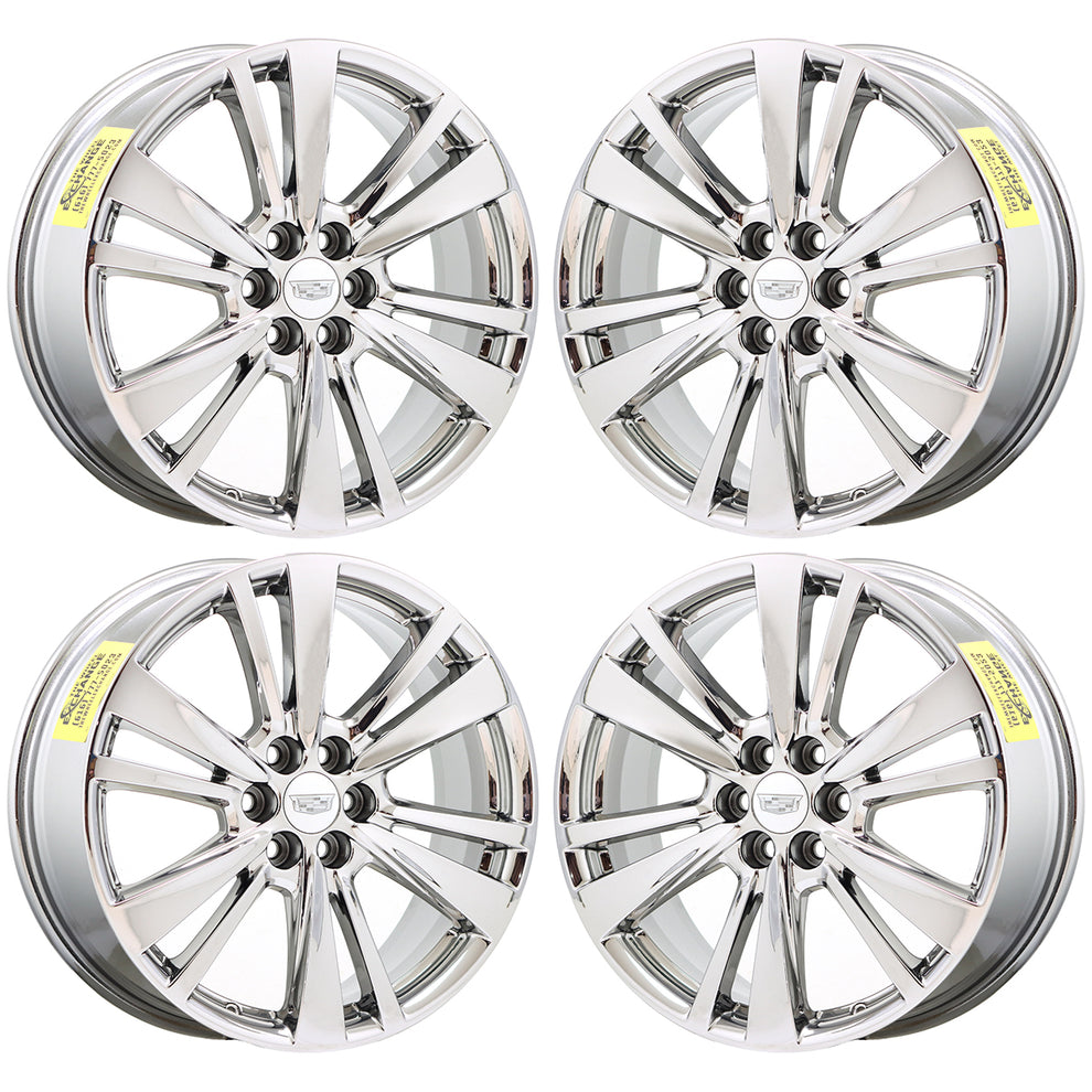 20" Cadillac XT5 XT6 Bright Chrome wheels rims Factory OEM set 4847 ...