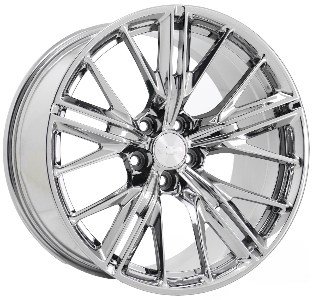 20" Camaro ZL1 PVD Chrome wheels rims Factory OEM set 5773 5774 EXCHAN ...