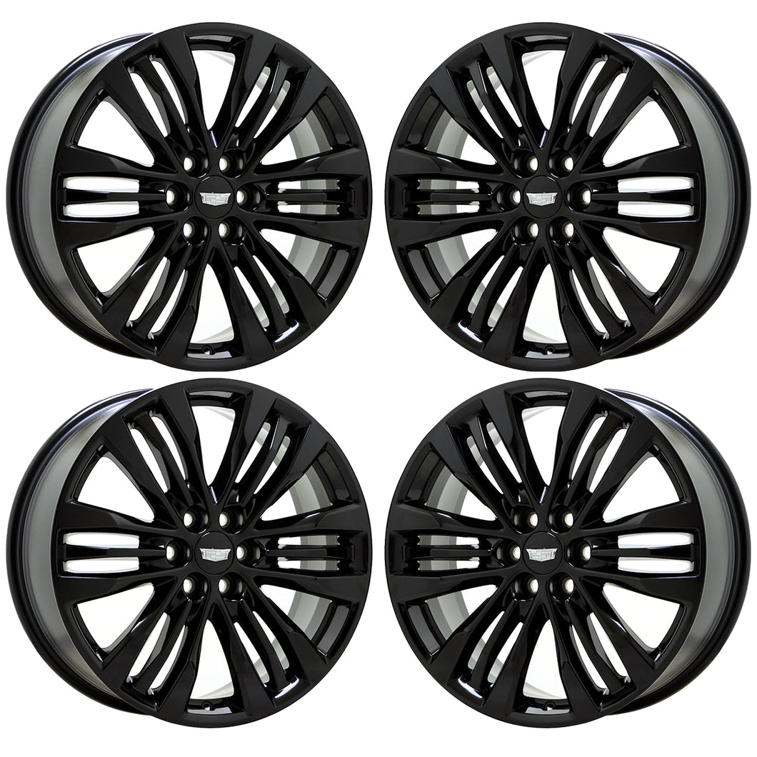 20" Cadillac XT5 Gloss Black wheels rims Factory OEM set 4801 – The ...
