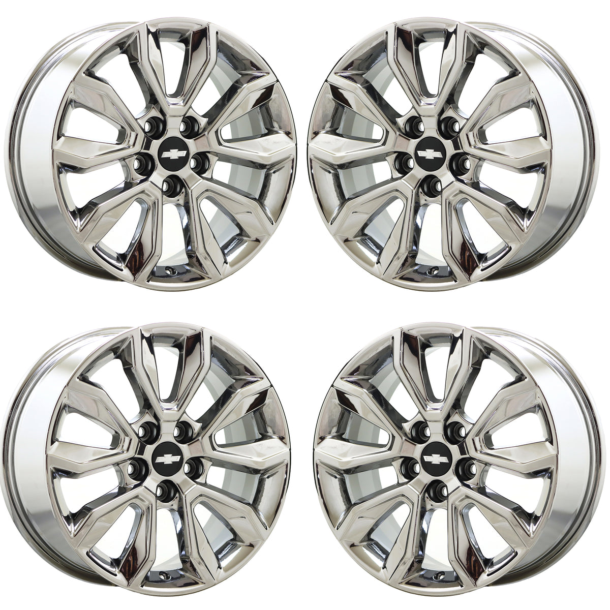 17" Chevrolet Trailblazer PVD Chrome wheels rims Factory OEM set 14039 ...