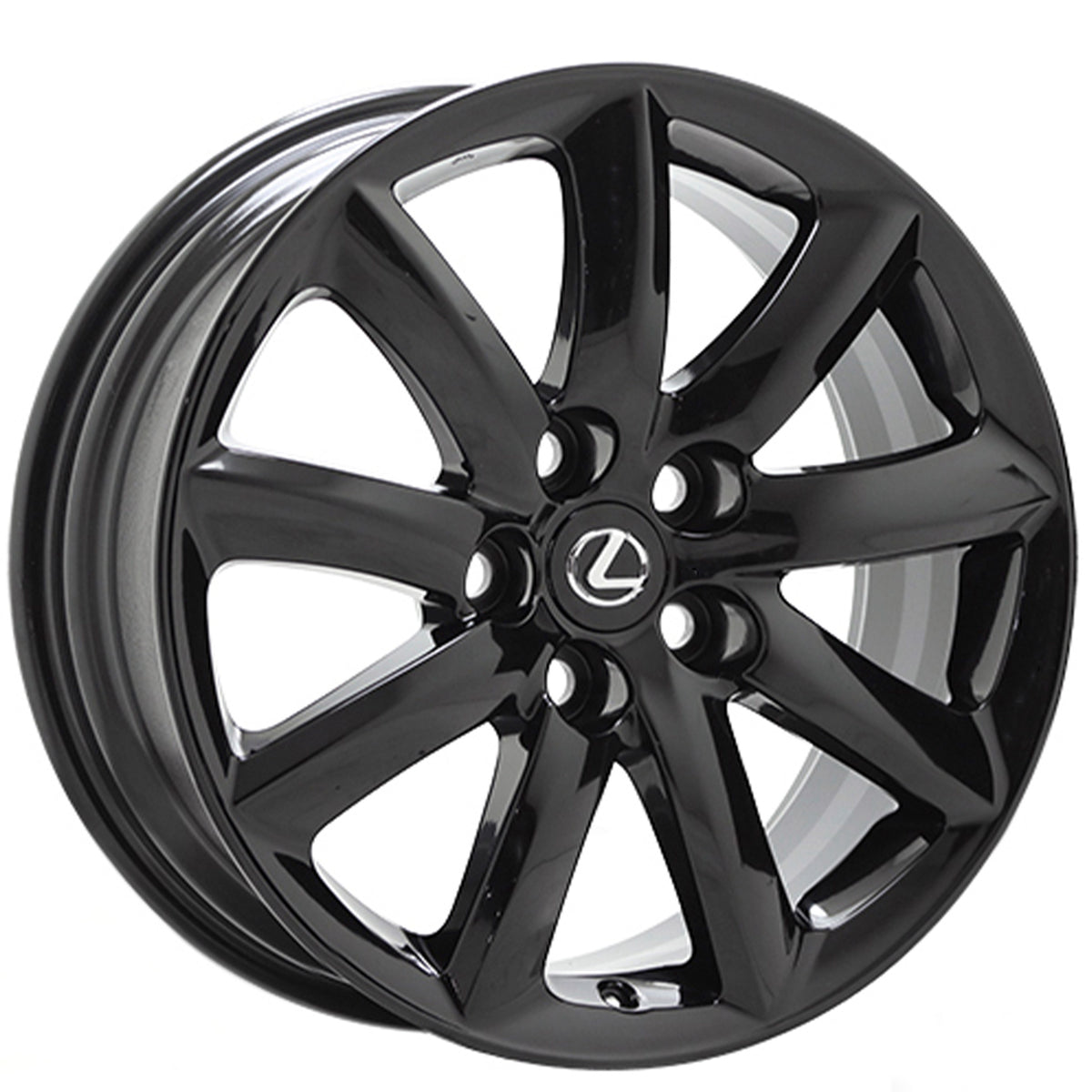 18" Lexus LS460 LS600HL Gloss Black wheels rims Factory OEM set 74195 ...