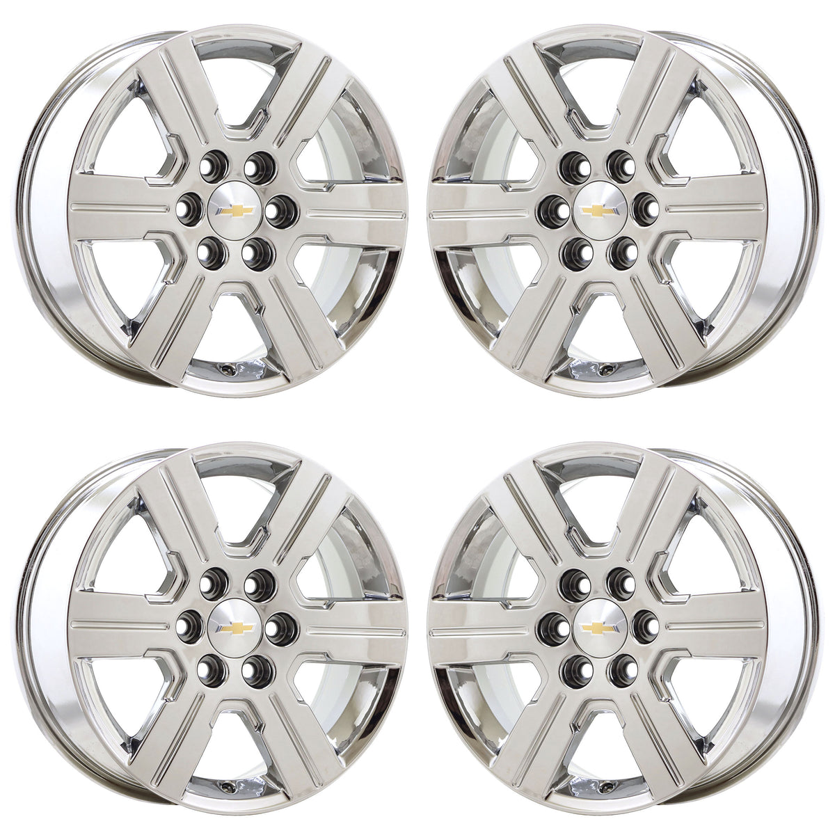18" Chevrolet Traverse PVD Chrome wheels rims OEM set 5408 – The Wheel ...