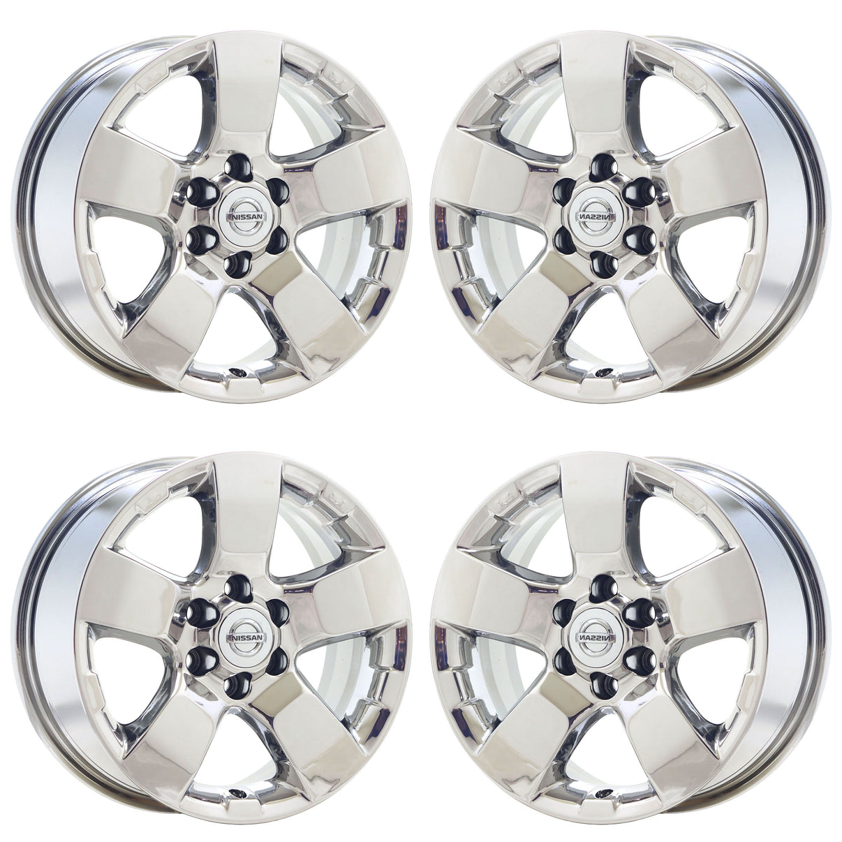 16" Nissan Frontier Xterra Bright Chrome wheels rims Factory OEM set 6 ...