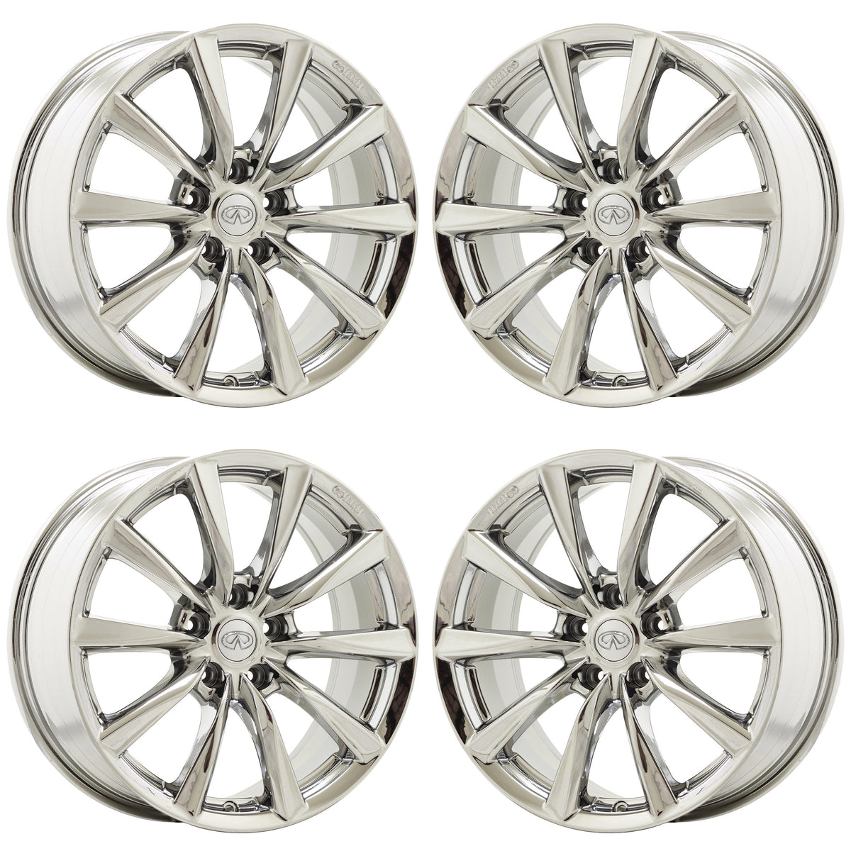 18" Infiniti G37 Q60 PVD Chrome wheels rims Factory OEM set 73742 – The ...