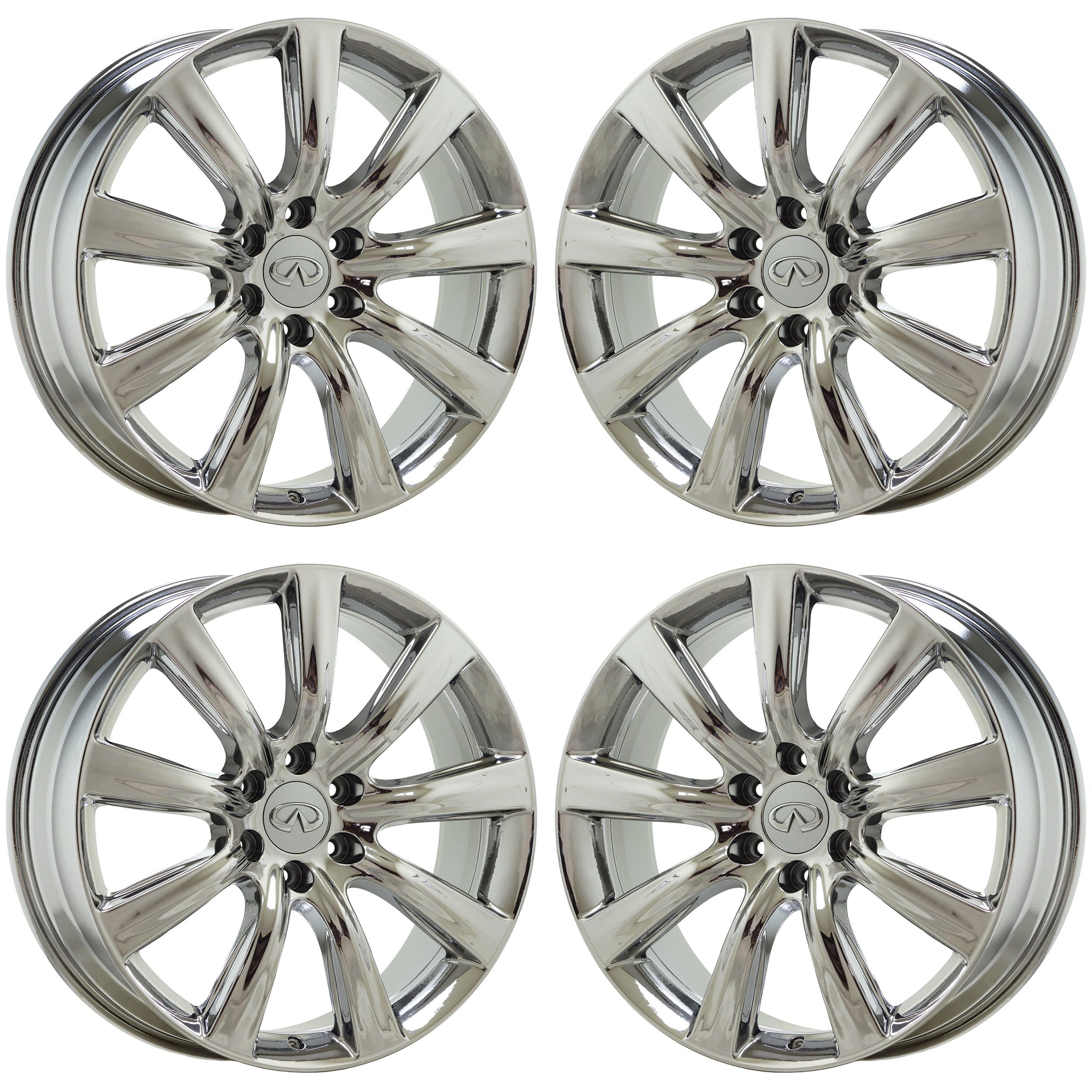 EXCHANGE 22" Infiniti QX56 QX80 PVD Chrome wheels rims Factory OEM set ...