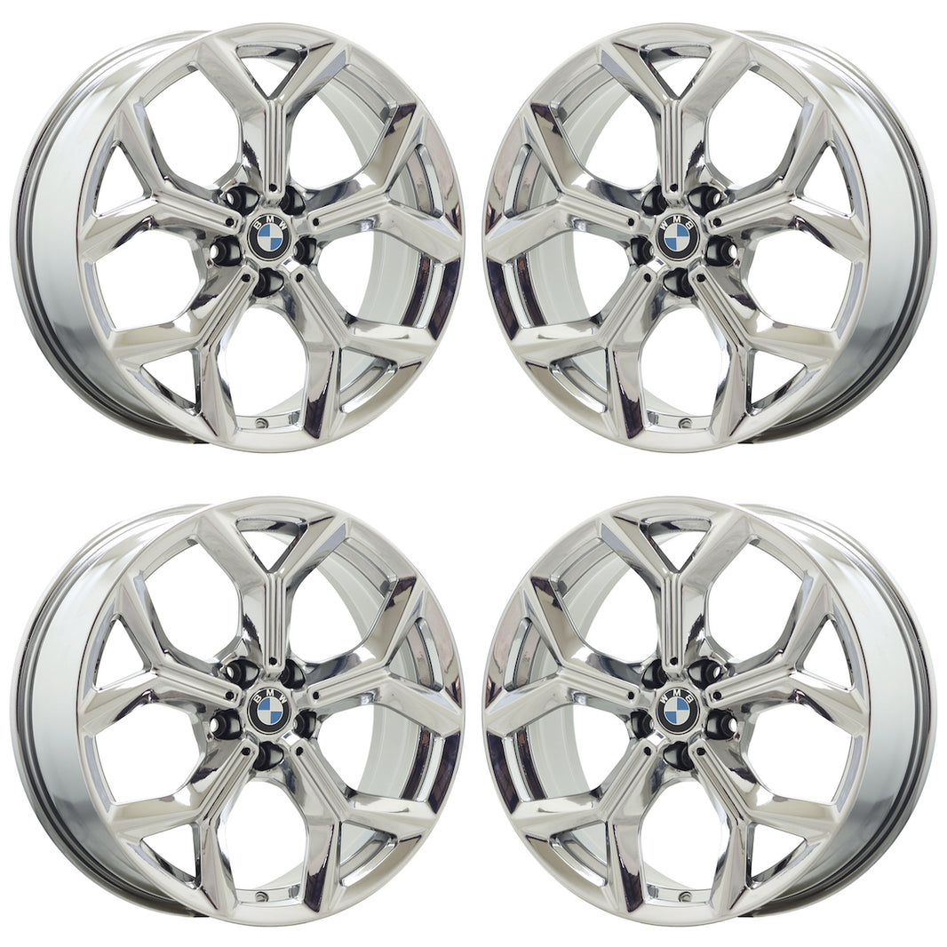 BMW Premium Factory OEM Wheels Rims Stock Replacement Chrome Black ...