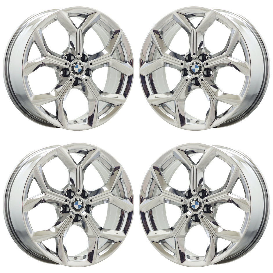 BMW Premium Factory OEM Wheels Rims Stock Replacement Chrome Black ...