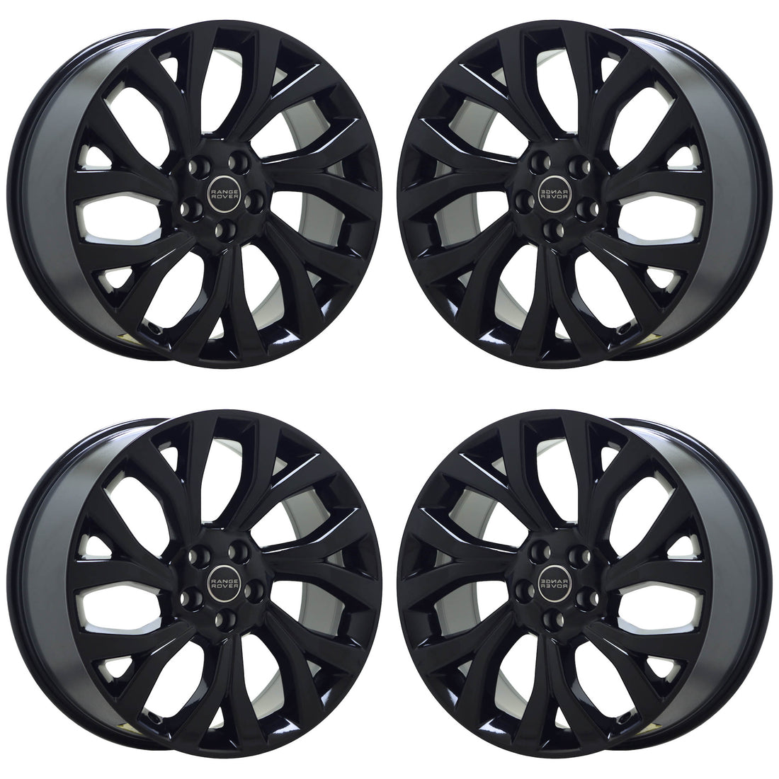 Range Rover Land Rover Factory OEM Wheels Rims Stock Replacement Black ...