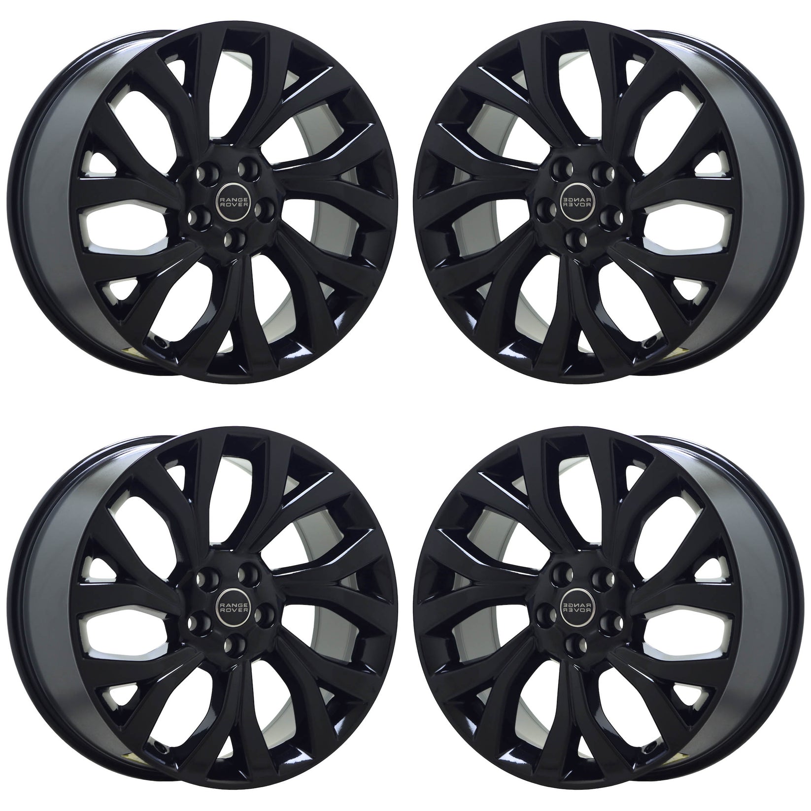 Range Rover Land Rover Factory OEM Wheels Rims Stock Replacement Black ...
