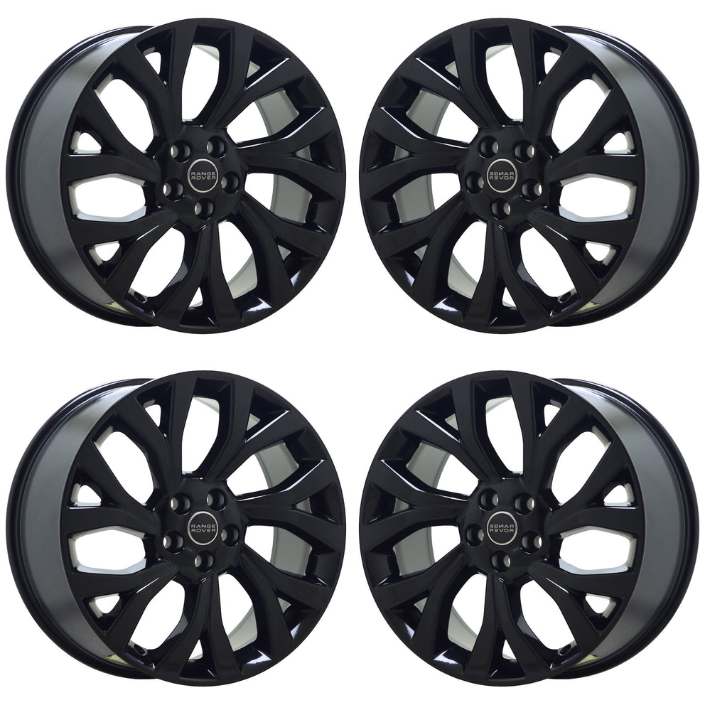 Range Rover Land Rover Factory OEM Wheels Rims Stock Replacement Black ...