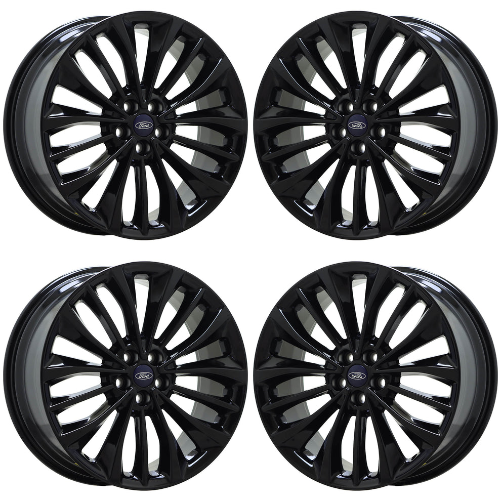 20" Ford Edge Gloss Black wheels rims Factory OEM set 10255 – The Wheel ...
