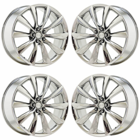 Tesla Premium Factory OEM Wheels Rims Stock Replacement Chrome Black ...