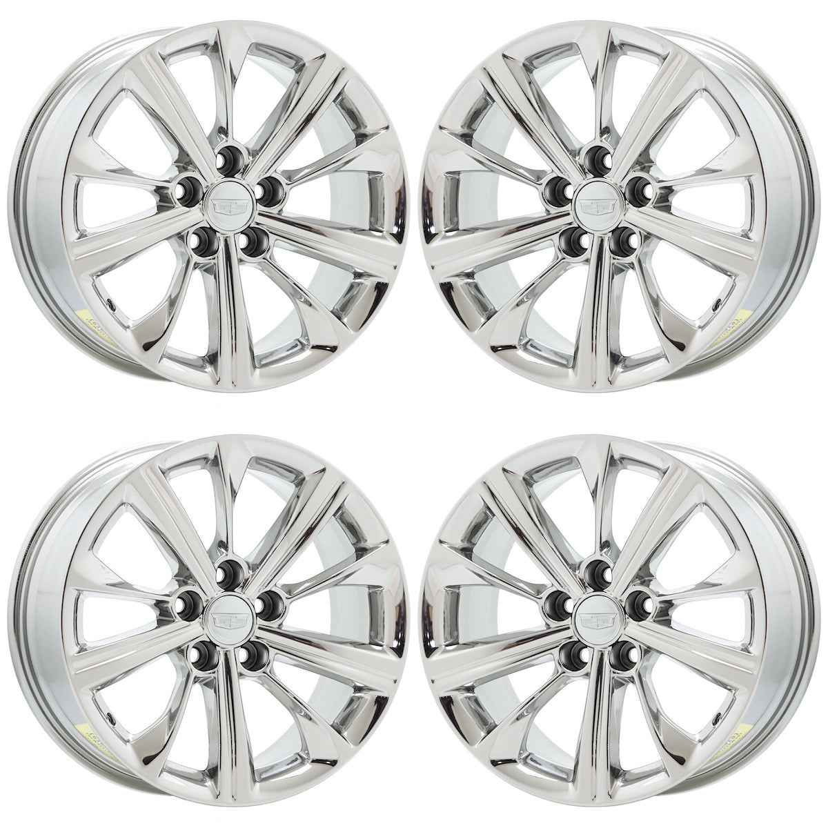18" Cadillac CT5 Bright Chrome wheels rims Factory OEM set 25ct518 EXC ...